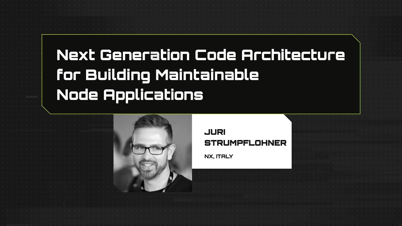Next Generation Code Architecture for Building Maintainable Node ... Next Generation Code Architecture for Building Maintainable Node ...